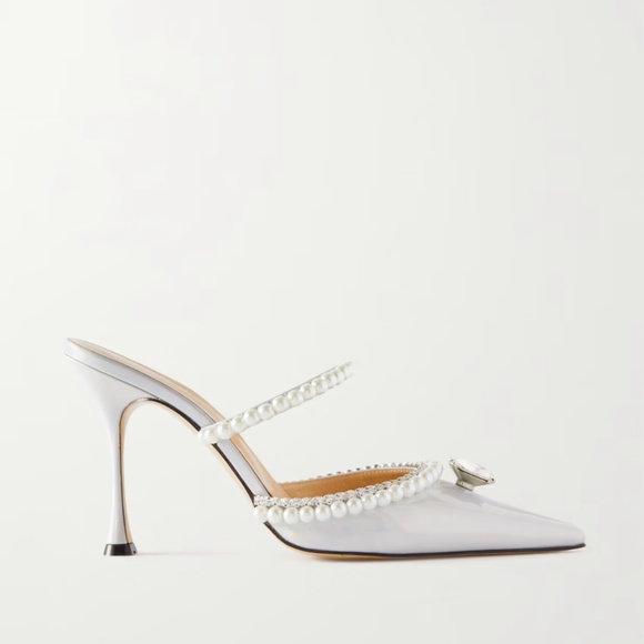 MACH & MACH | Shoes | Mach Mach Diamond Of Elizabeth Embellished Pvc ...